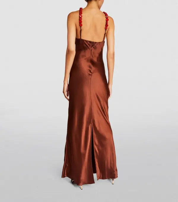 Staud Satin Cadence Maxi Dress