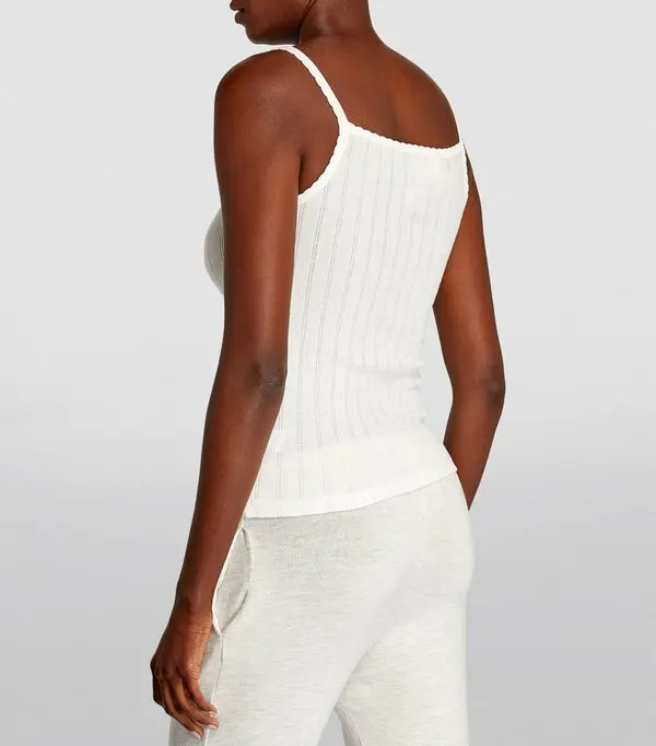 LESET Classic Pointelle Tank Top