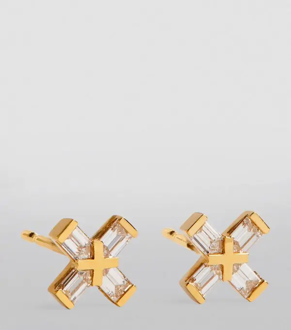 Eva Fehren Exploding X Stud Earrings