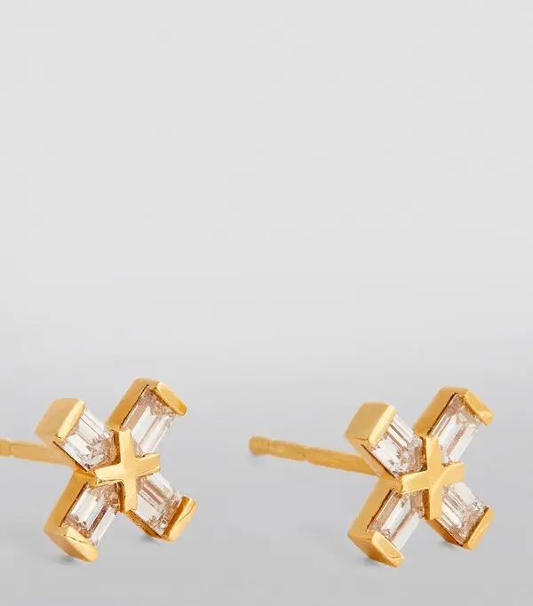 Eva Fehren Exploding X Stud Earrings