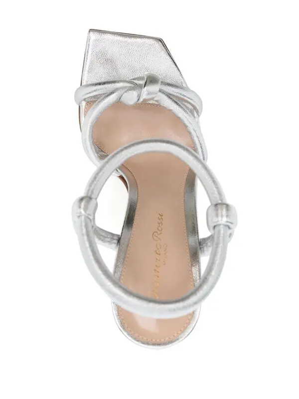 GIANVITO ROSSI Juno 110mm Metallic Sandals