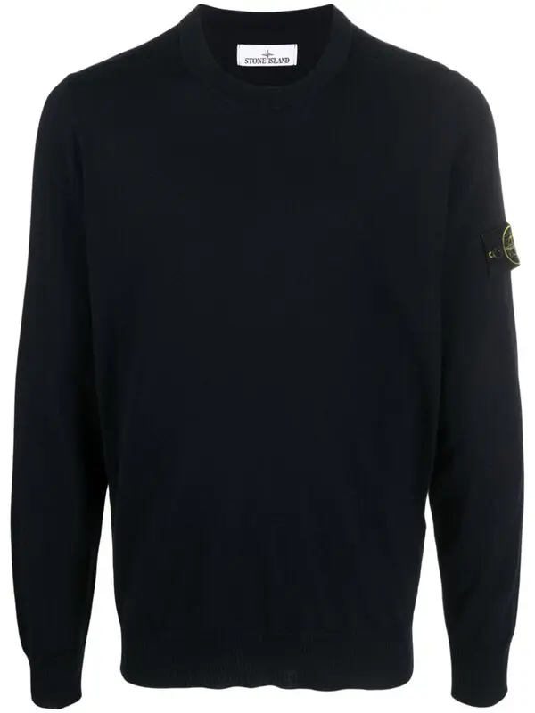 Stone Island Compass-patch Virgin Wool Jumper