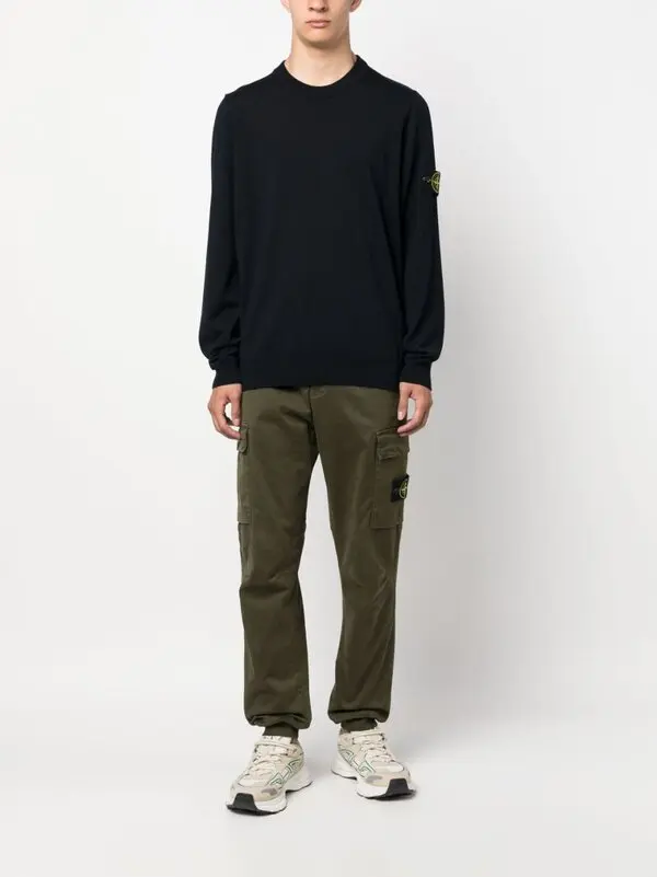 Stone Island Compass-patch Virgin Wool Jumper