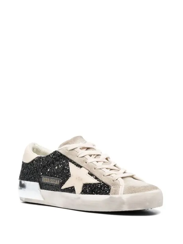 GOLDEN GOOSE Super-star Glitter-detail Sneakers