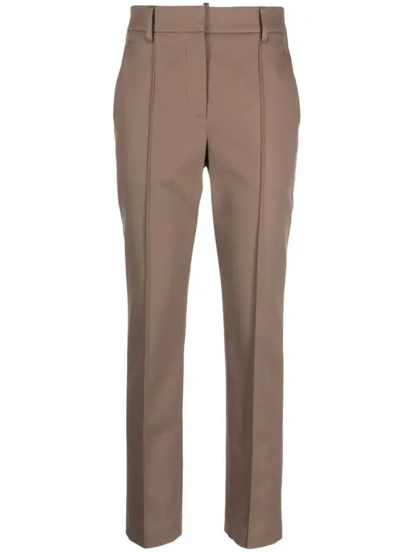 Brunello Cucinelli Slim-leg Stretch-cotton Trousers