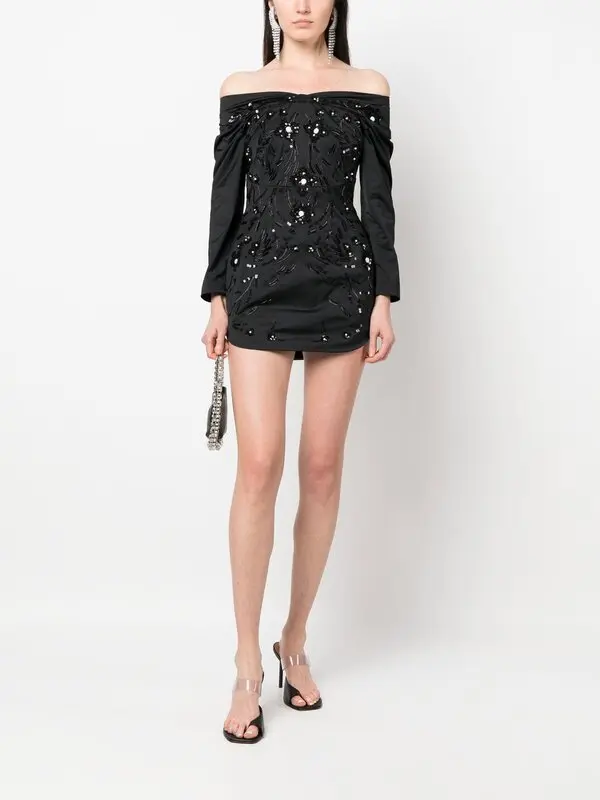 Dsquared2 Embellished Off-shoulder Minidress