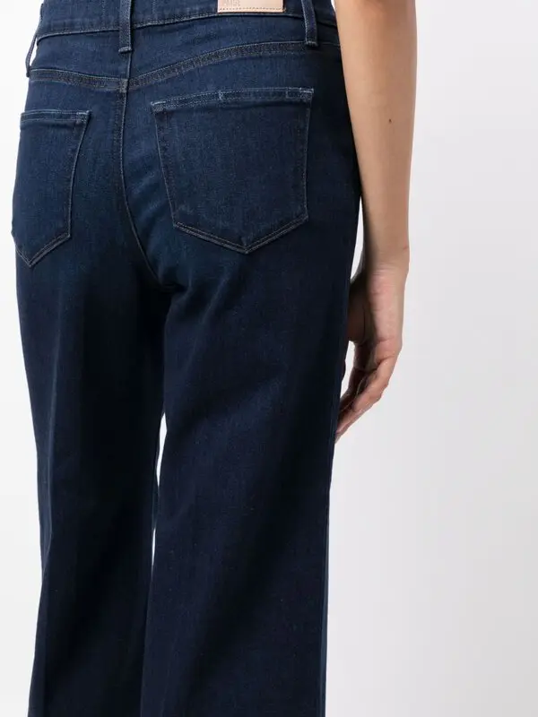 Paige Logo-patch Cropped Jeans