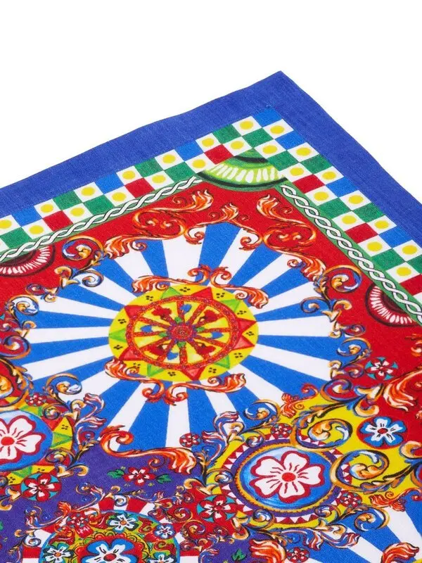 DOLCE & GABBANA CASA Set Of Two Linen Napkins - Blue