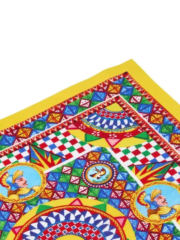 DOLCE & GABBANA CASA Set Of Two Linen Napkins - Yellow