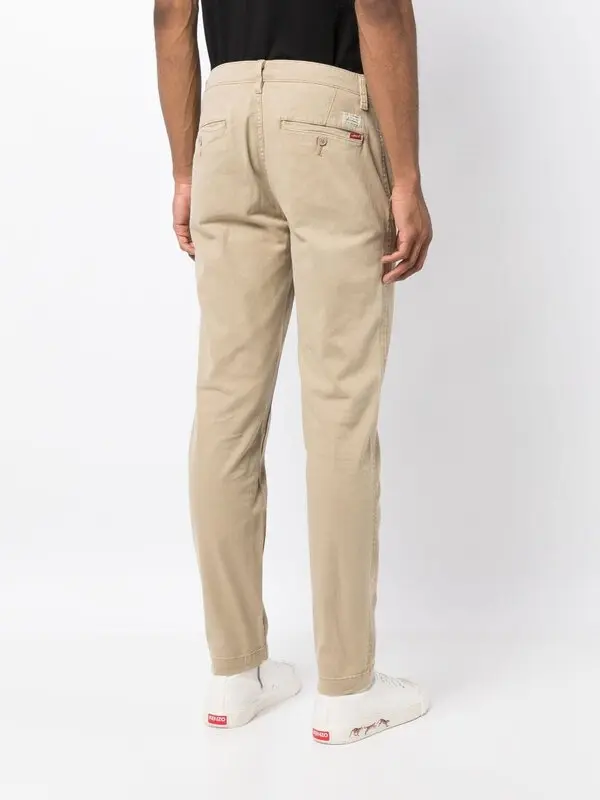 LEVI'S Logo-patch Chino Trousers - Brown