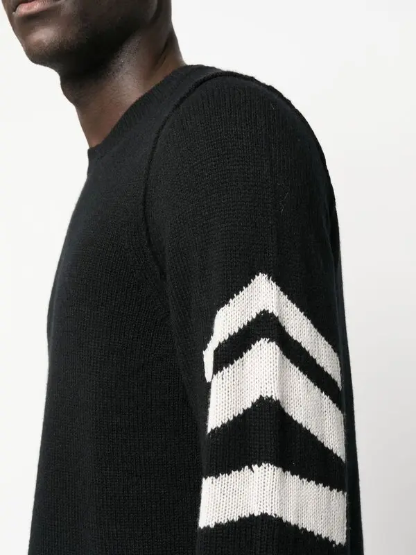 Zadig&Voltaire Kennedy Cashmere Chevron Jumper - Black