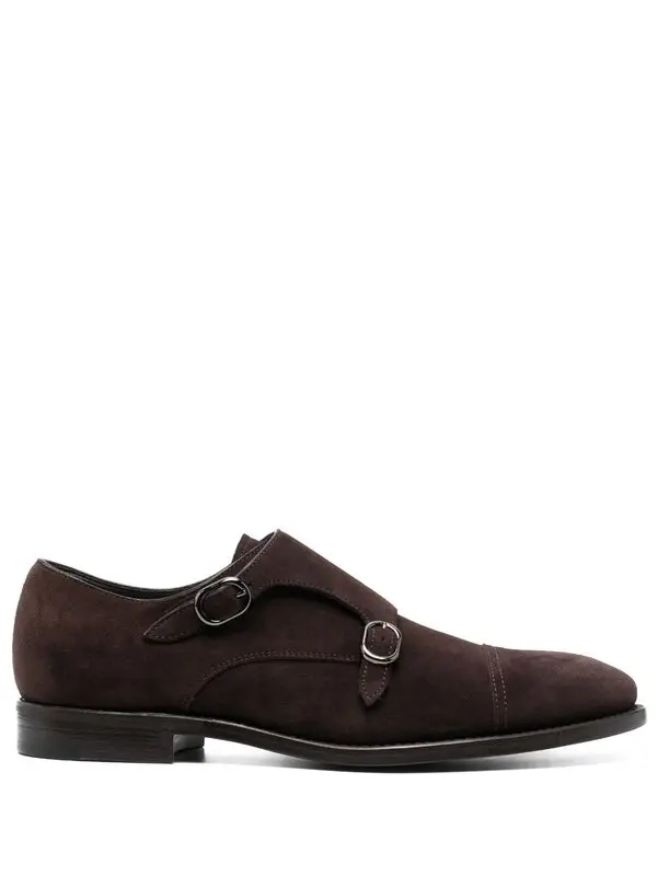 HENDERSON BARACCO Buckled Monk Shoes - Brown