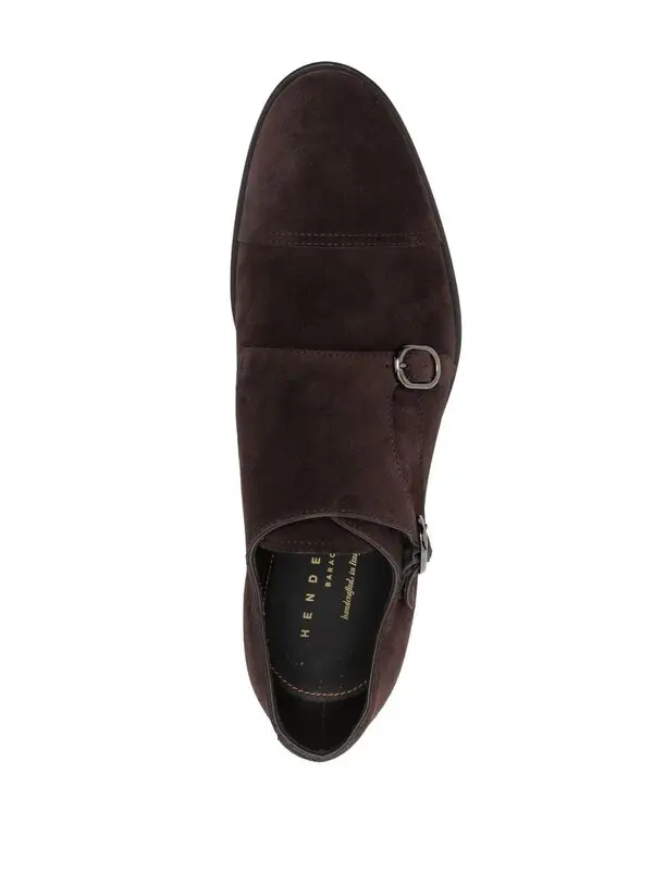 HENDERSON BARACCO Buckled Monk Shoes - Brown