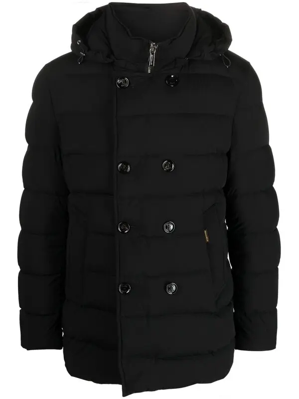 MOORER Long-sleeve Padded Down Jacket - Black