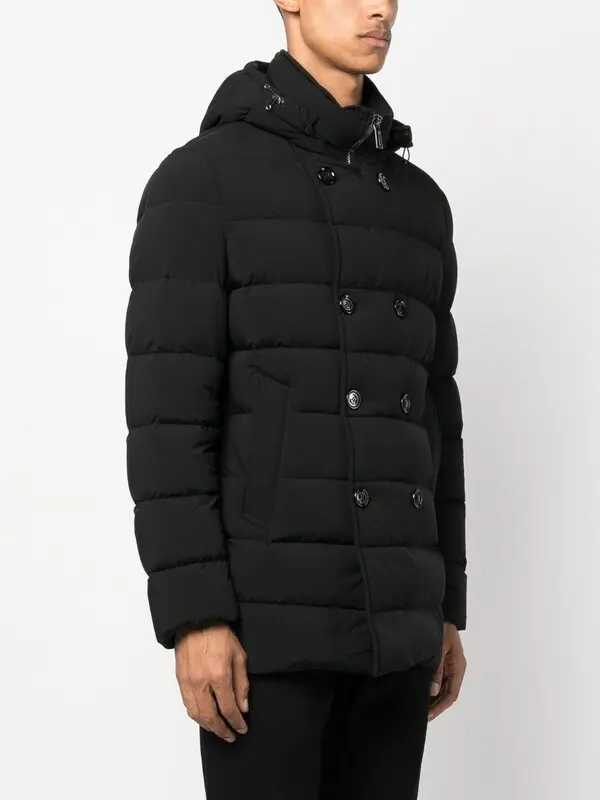 MOORER Long-sleeve Padded Down Jacket - Black