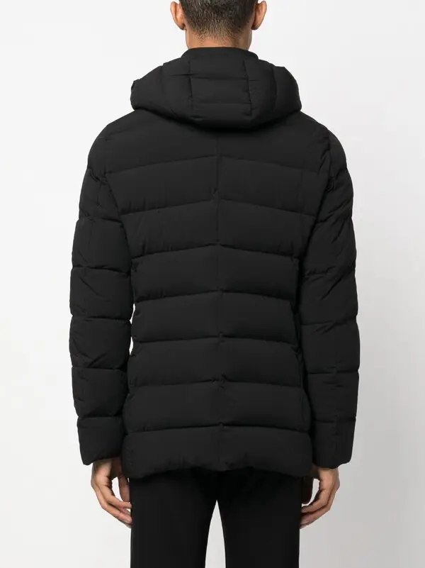 MOORER Long-sleeve Padded Down Jacket - Black