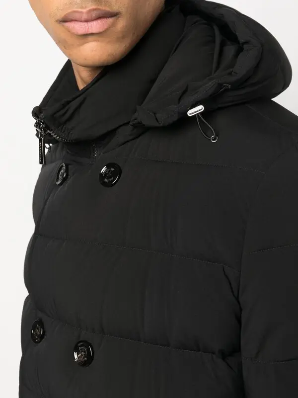 MOORER Long-sleeve Padded Down Jacket - Black