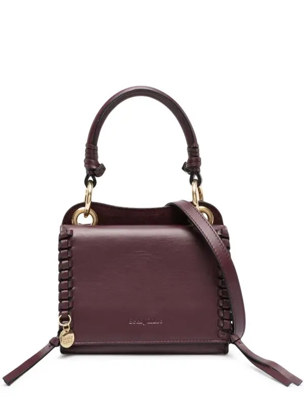 See By Chloé Mini Tilda Leather Shoulder Bag In Purple 17% Off