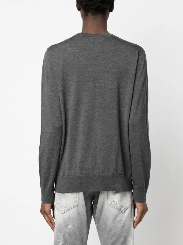 Dsquared2 Maple Leaf-motif Sweater - Grey