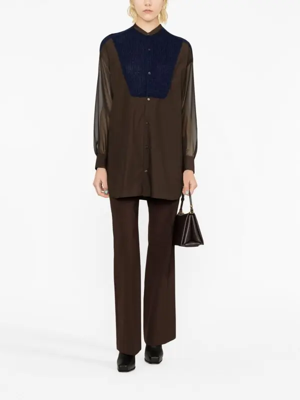 Undercover Panelled Poplin Shirt