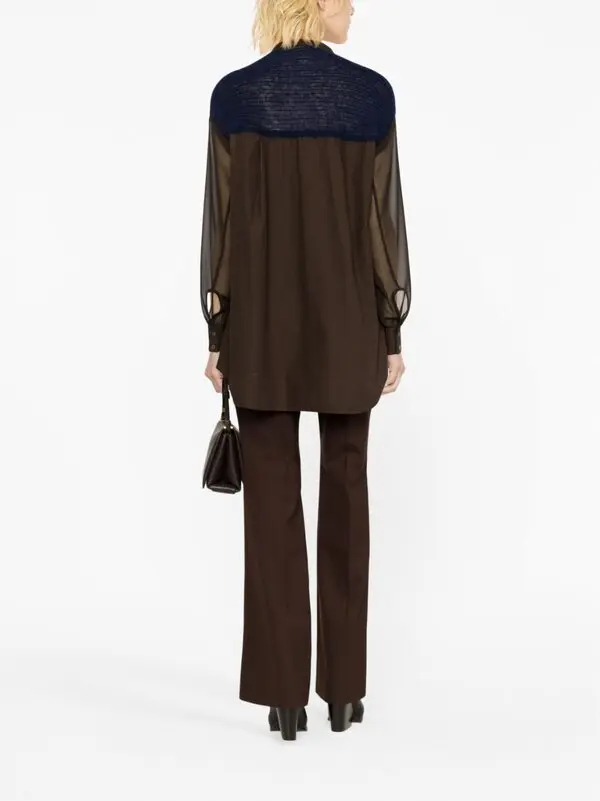 Undercover Panelled Poplin Shirt
