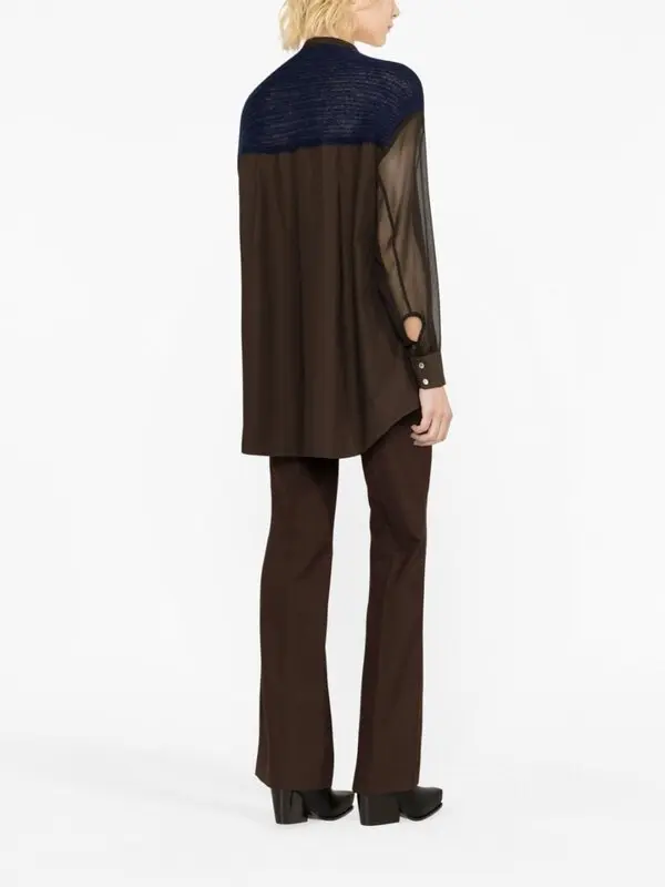 Undercover Panelled Poplin Shirt