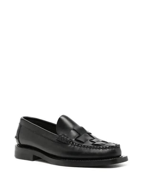 Hereu Nombela Leather Loafers - Black