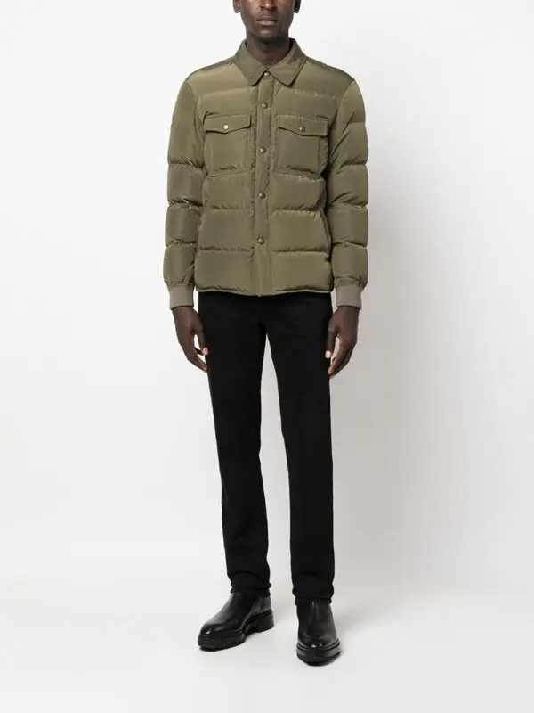 TOM FORD Techno Ottoman Padded Jacket - Green