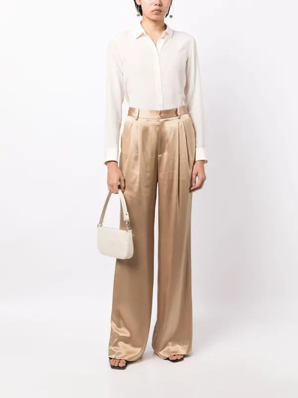 NILI LOTAN Gaia Silk Shirt - White