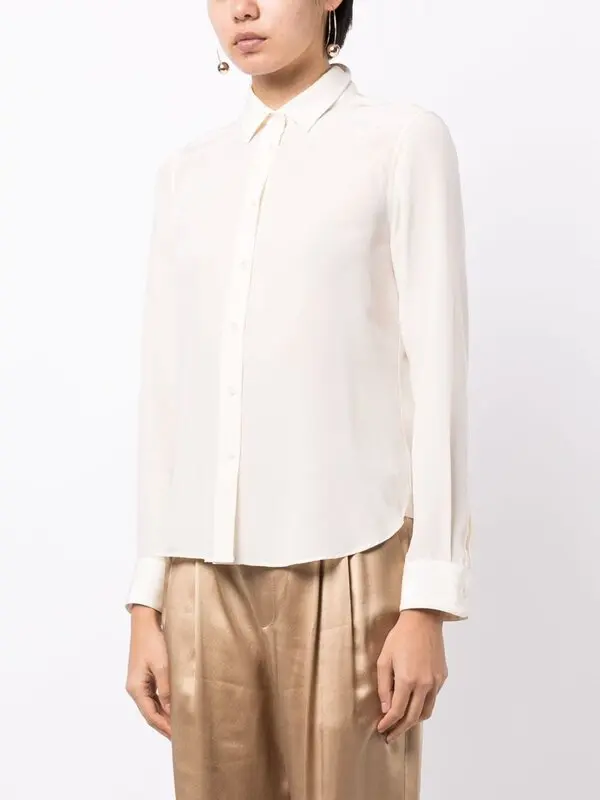 NILI LOTAN Gaia Silk Shirt - White