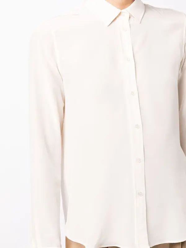 NILI LOTAN Gaia Silk Shirt - White