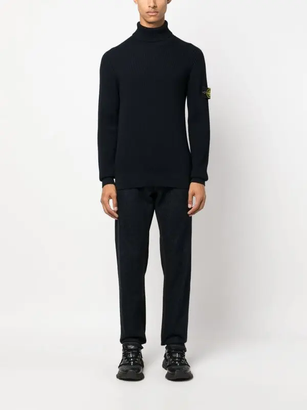 Stone Island Compass-patch Roll-neck Jumper