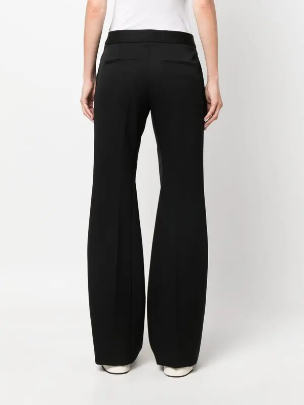 JIL SANDER Wool-cotton Wide-leg Trousers