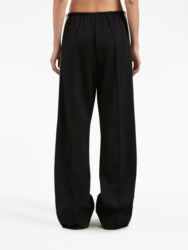 Palm Angels Stripe-detail Loose-fit Track Pants - Black