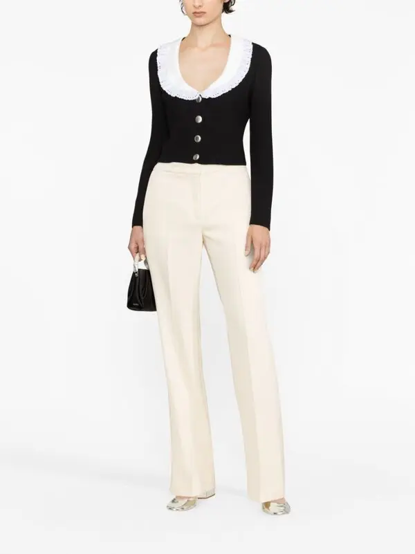 Moschino High-rise Straight-leg Trousers