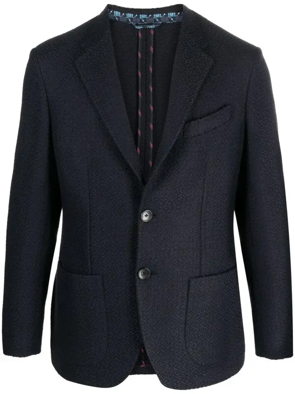 Etro Tie-pattern Jacquard Blazer