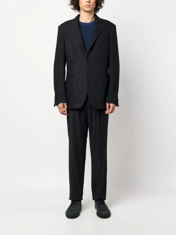 Etro Tie-pattern Jacquard Blazer