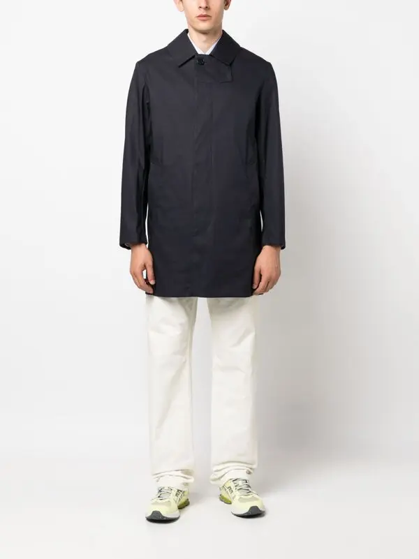 Mackintosh Single-breasted Cotton Raincoat