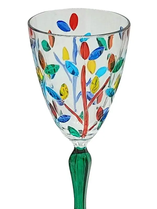 LES-OTTOMANS Floral Crystal Glasses