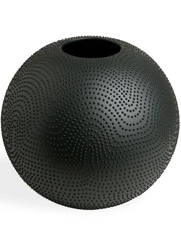 NUOVE FORME Arcadia Textured-finish Vase - Black