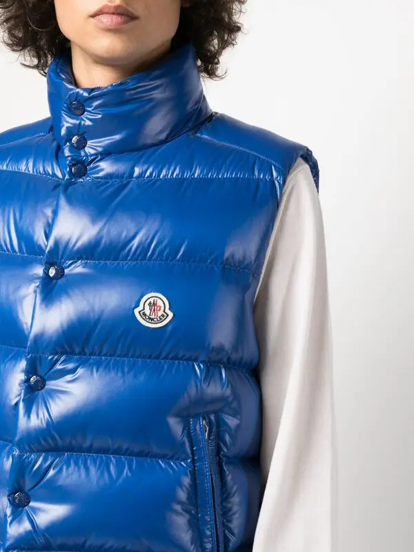 Moncler Tibb Padded Gillet - Blue | Editorialist