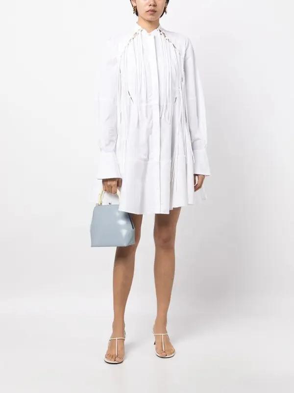 Palmer//harding Connected Cotton Flared Dress