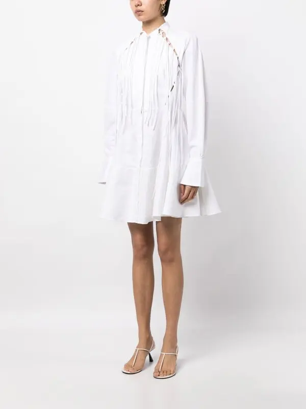 Palmer//harding Connected Cotton Flared Dress