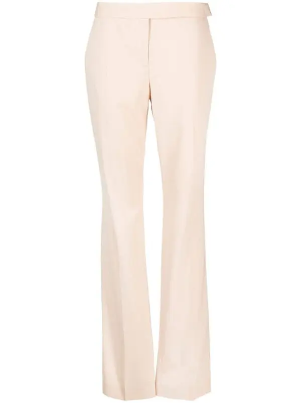 Stella McCartney Straight-leg Wool-blend Trousers - Neutrals