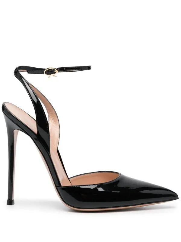 GIANVITO ROSSI 130mm Patent Pointed Sandals