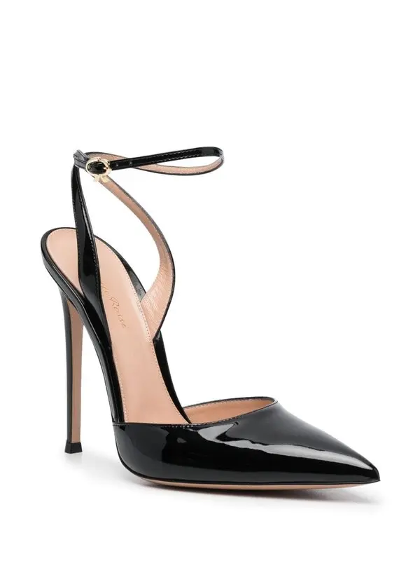 GIANVITO ROSSI 130mm Patent Pointed Sandals