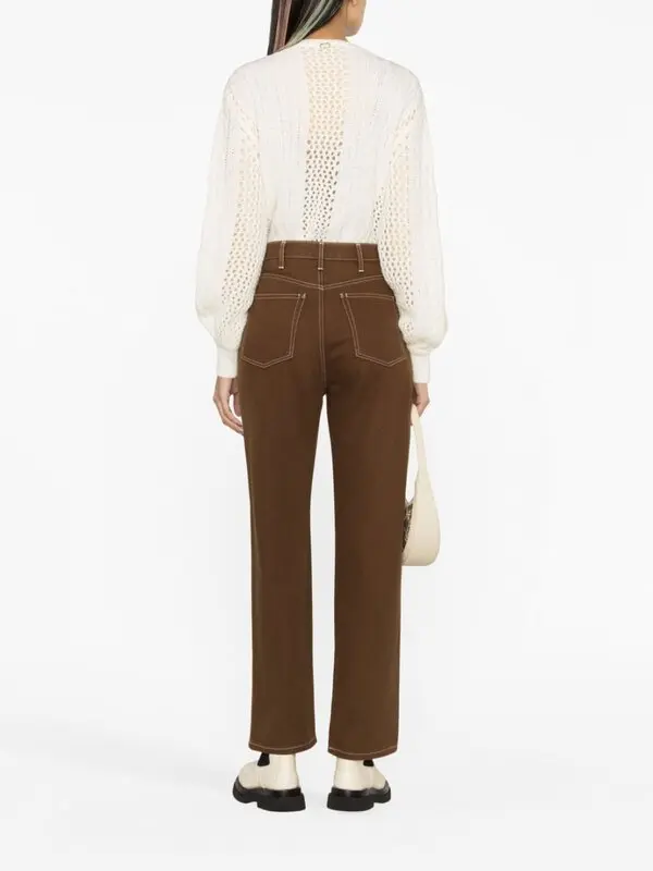 TWINSET Feather-detail Cable-knit Jumper