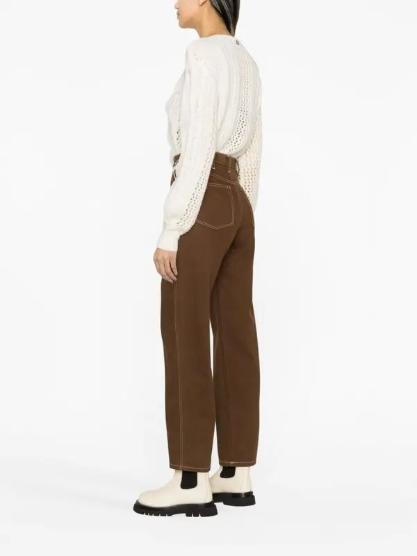 TWINSET Feather-detail Cable-knit Jumper