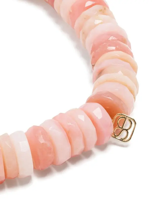 SYDNEY EVAN 14kt Yellow Gold, Opal, And Diamond Bracelet - Pink
