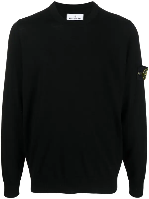 Stone Island Compass-patch Virgin Wool Jumper